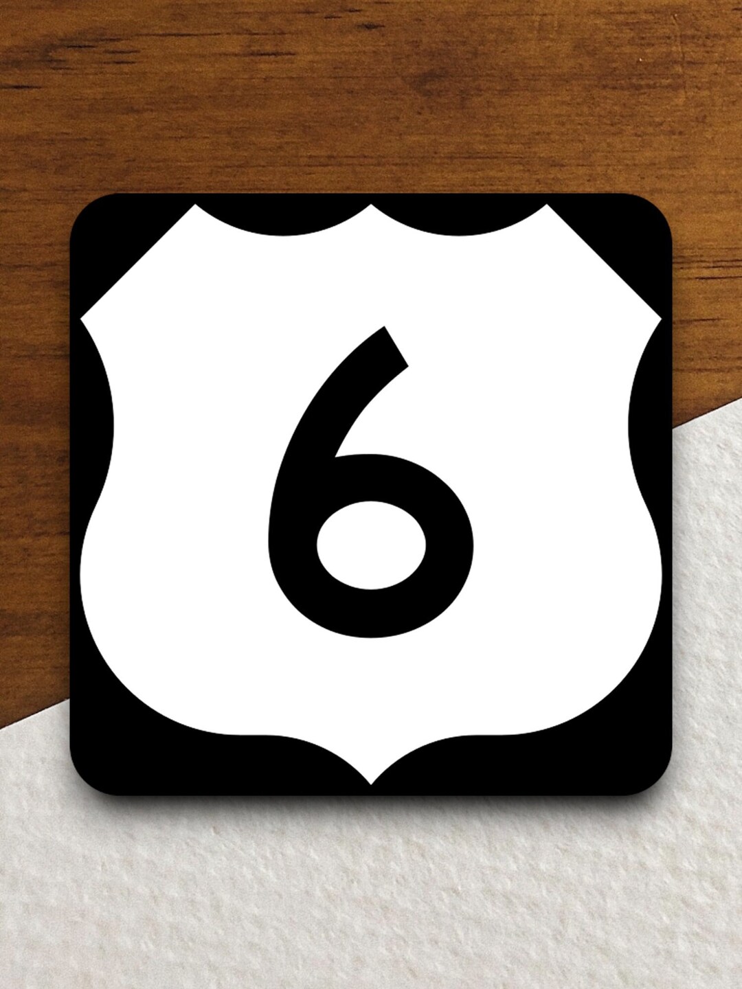 United States Route 6 Road Sign Sticker, Road Trip Sticker, Highway ...