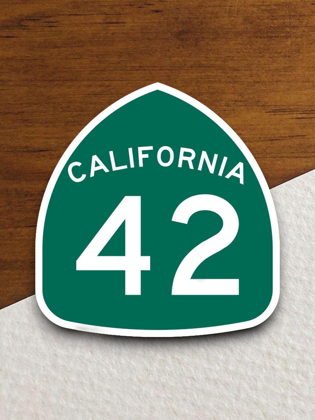 California State Route 42 Road Sign Sticker, Road Trip Sticker, Highway ...