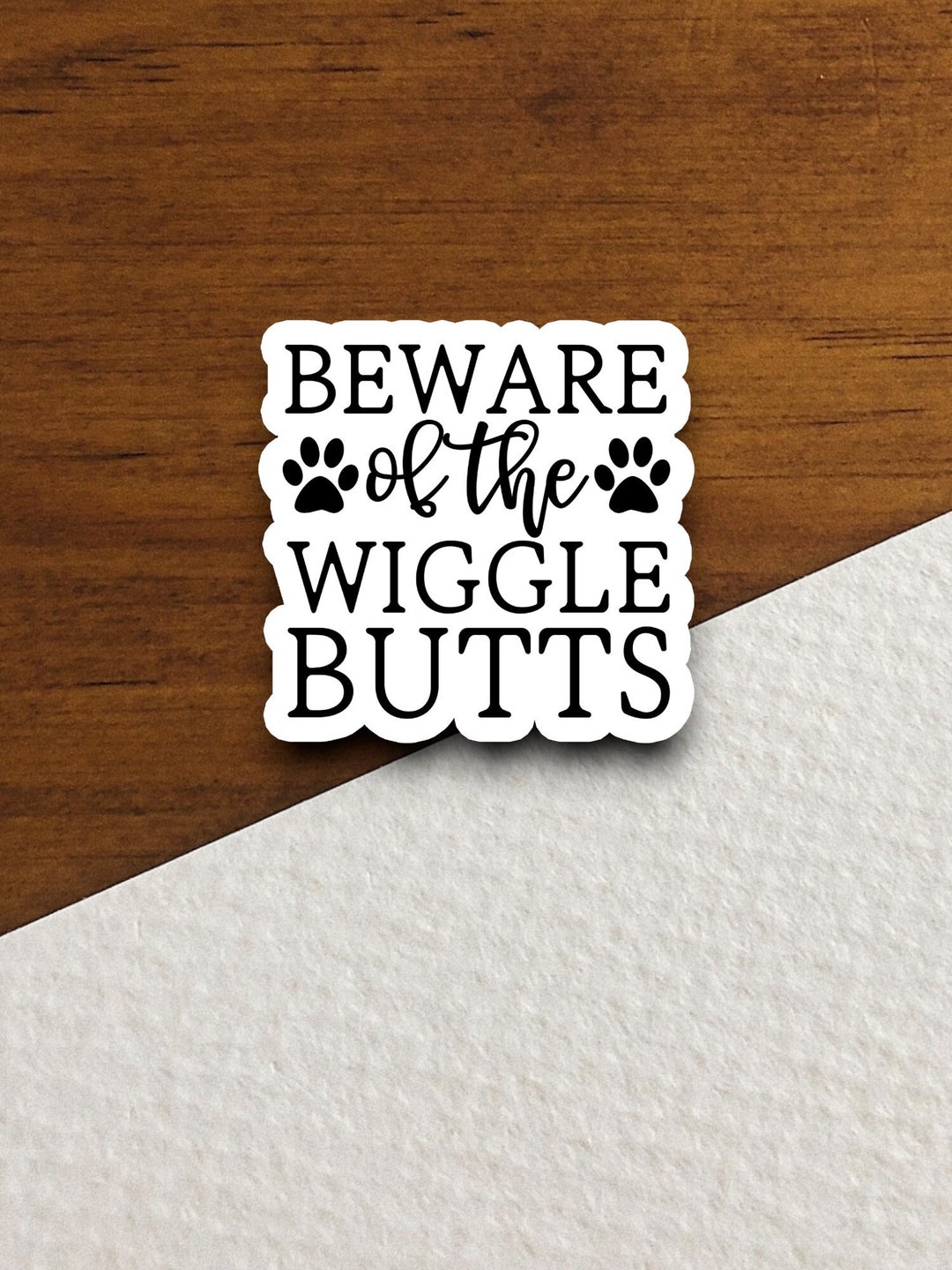 Beware of the Wiggle Butts Sticker, Funny Animal Sticker for Laptop ...
