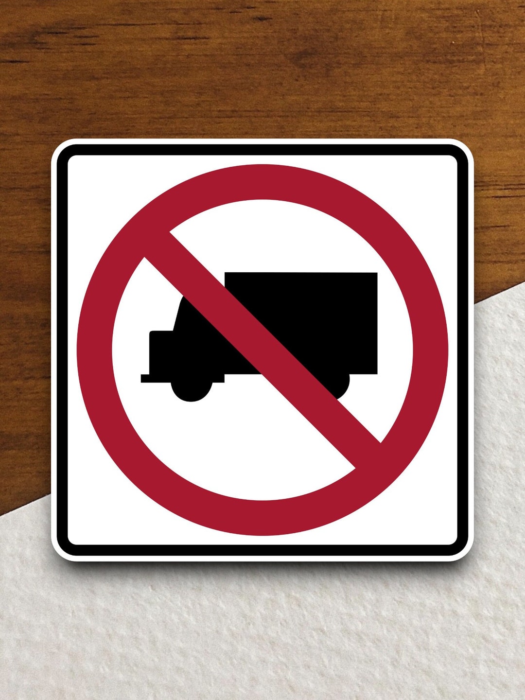 Traffic Sign No Heavy Goods Vehicles Road Sign Stickers, Room Décor ...