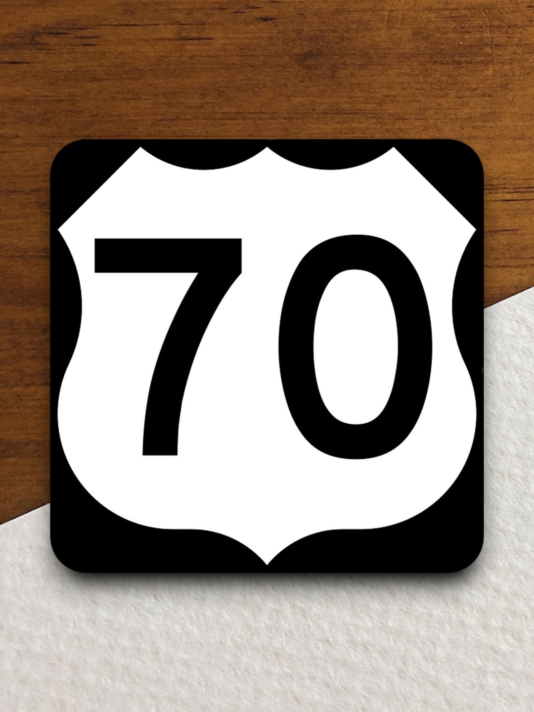 United States Route 70 Road Sign Sticker, Road Trip Sticker, Highway ...