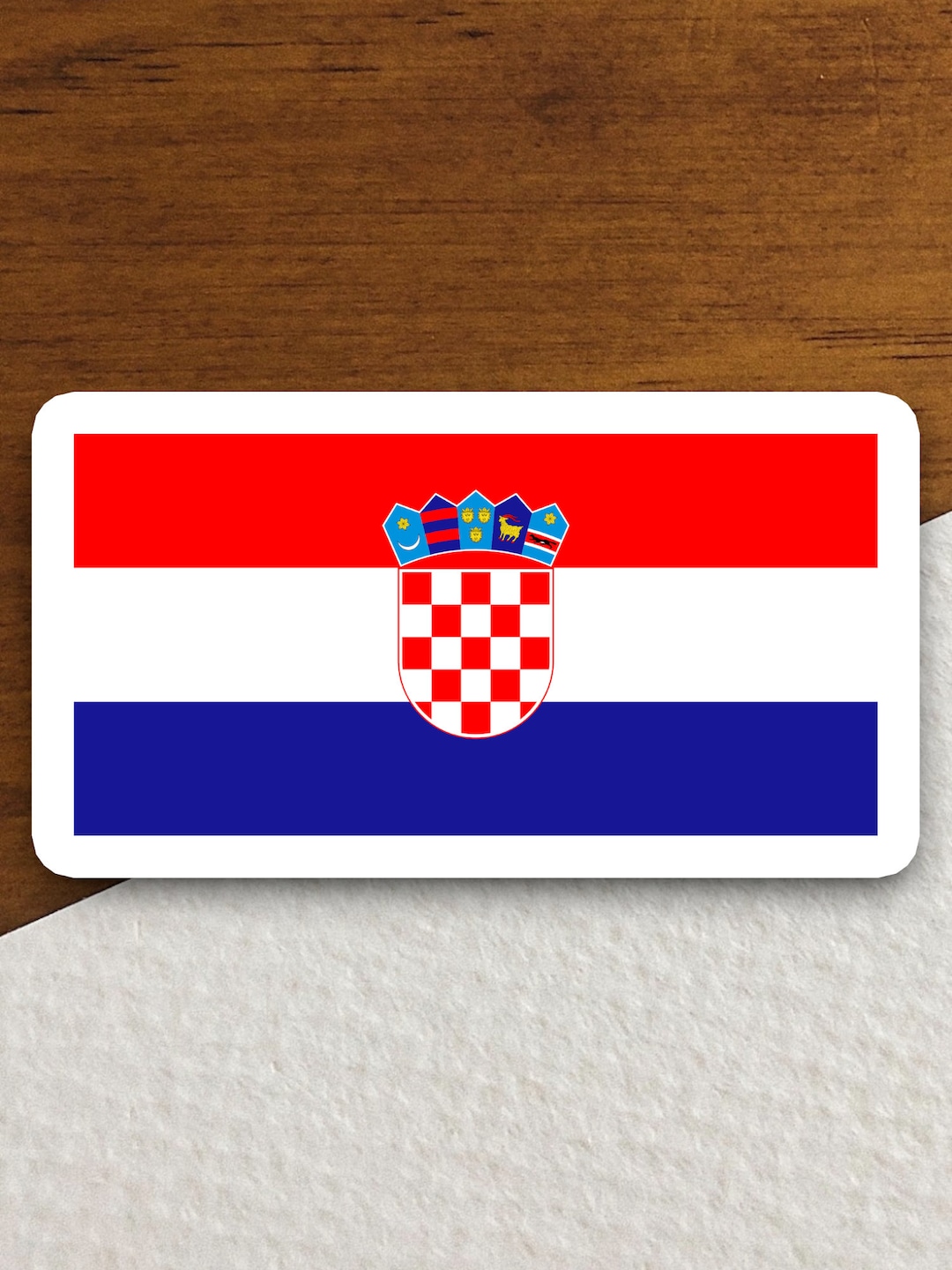 Croatia Country Flag Sticker, International Country Sticker ...