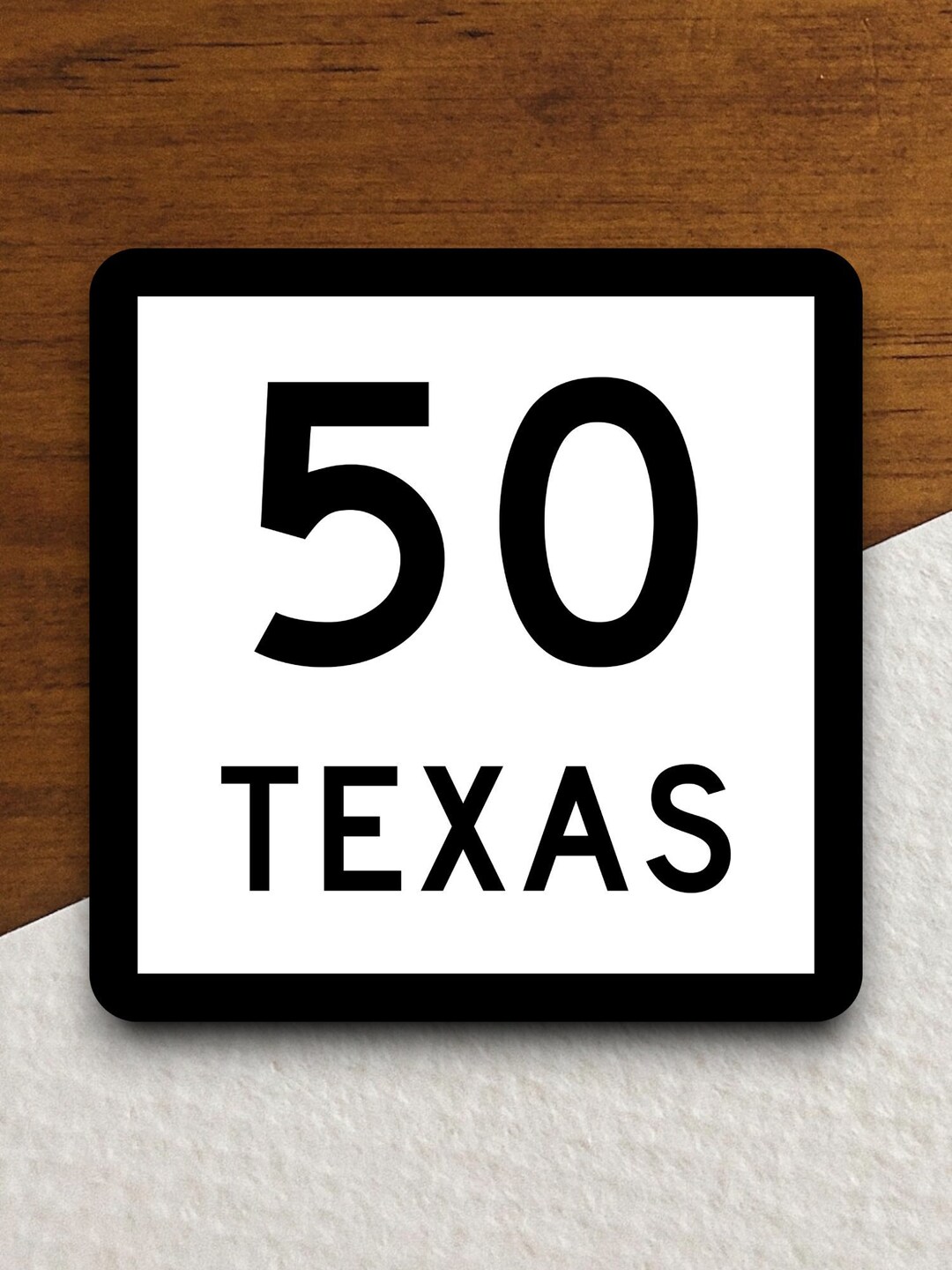 Texas State Route 50 Sticker Road Sign Sticker Travel - Etsy