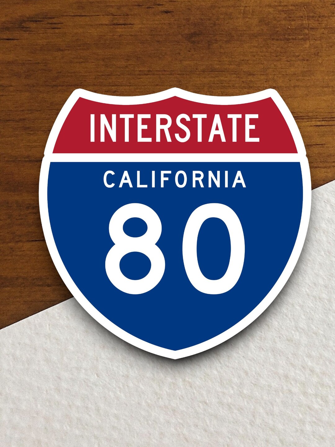 Interstate Route 80 California Sticker, California Sticker, Interstate ...