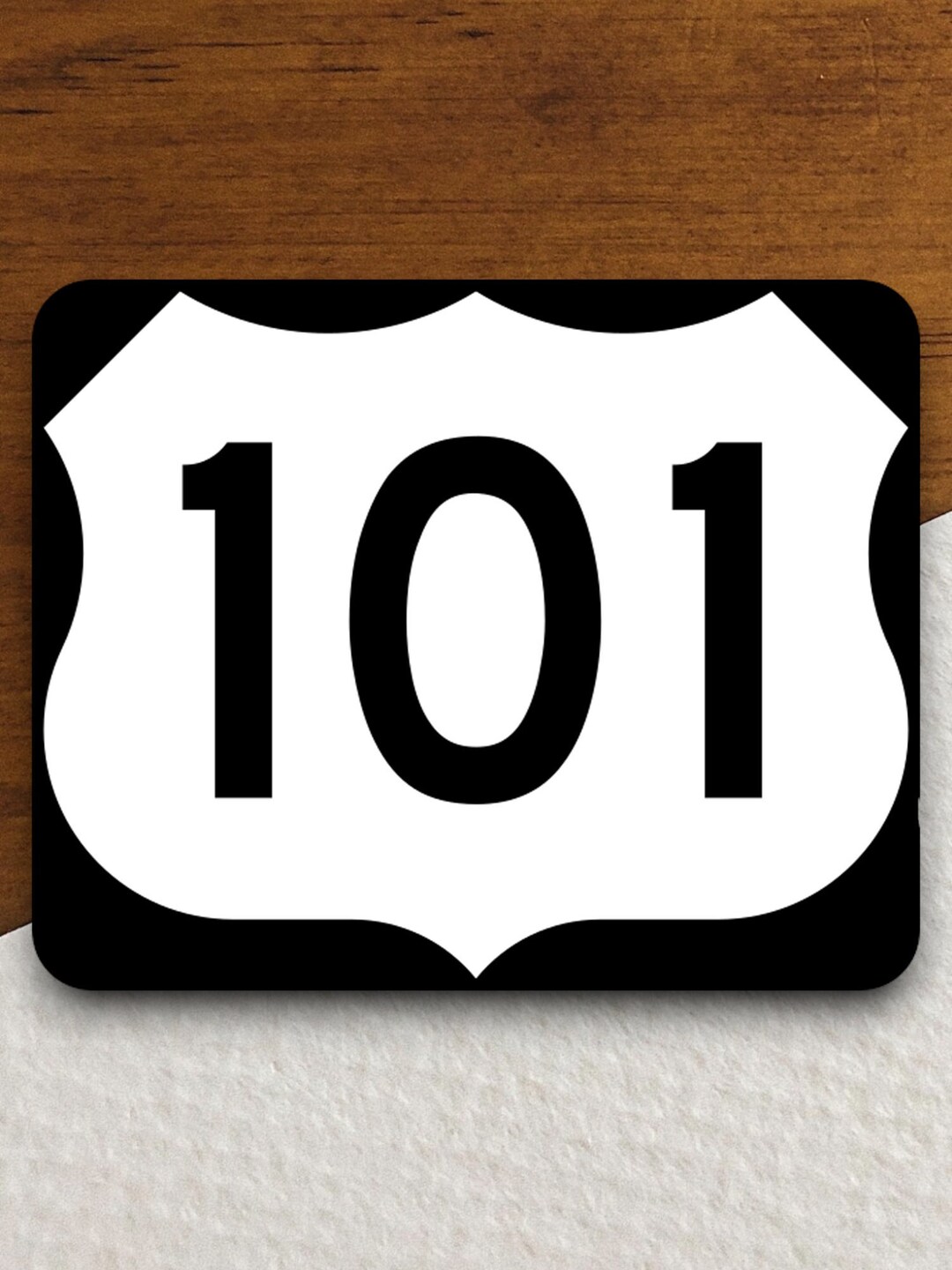 United States Route 101 Road Sign Sticker, Road Trip Sticker, Highway ...