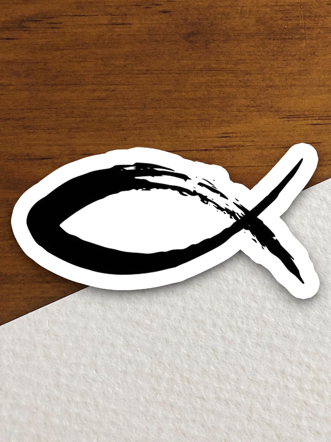 The Ichthus Symbol Jesus Fish Sticker, Faith Sticker, Christian Sticker ...