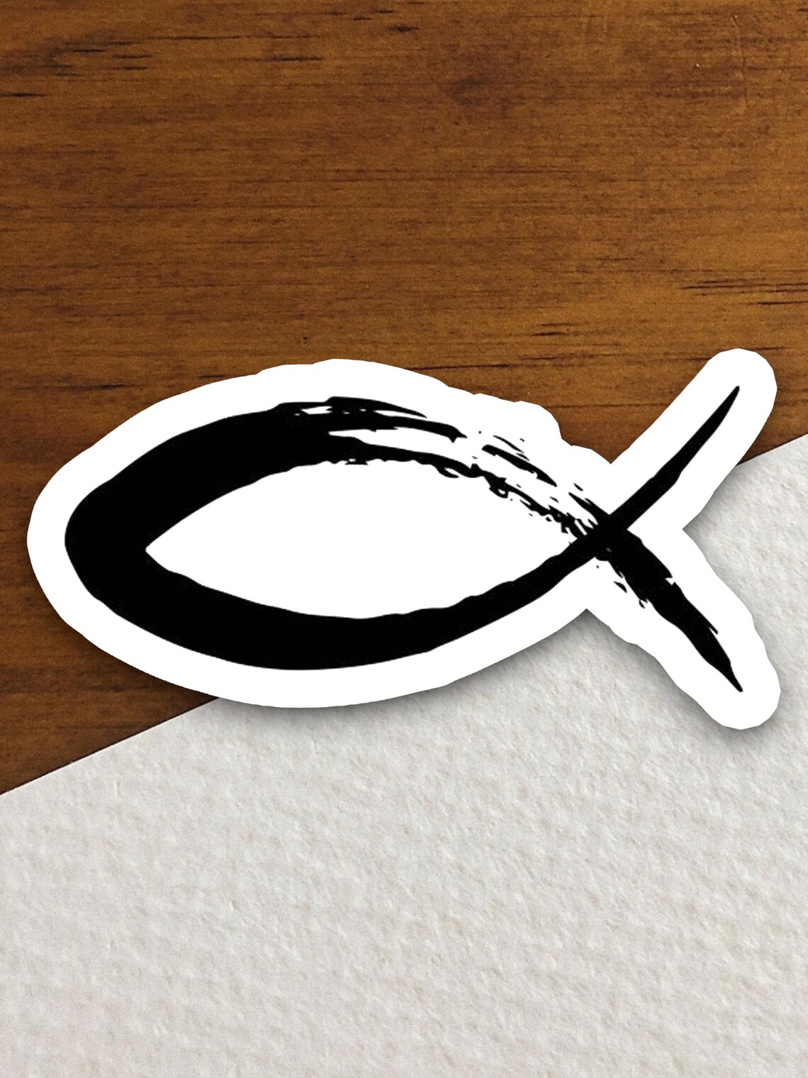 Ichthus Symbol Sticker: Christian Faith Decal - Etsy