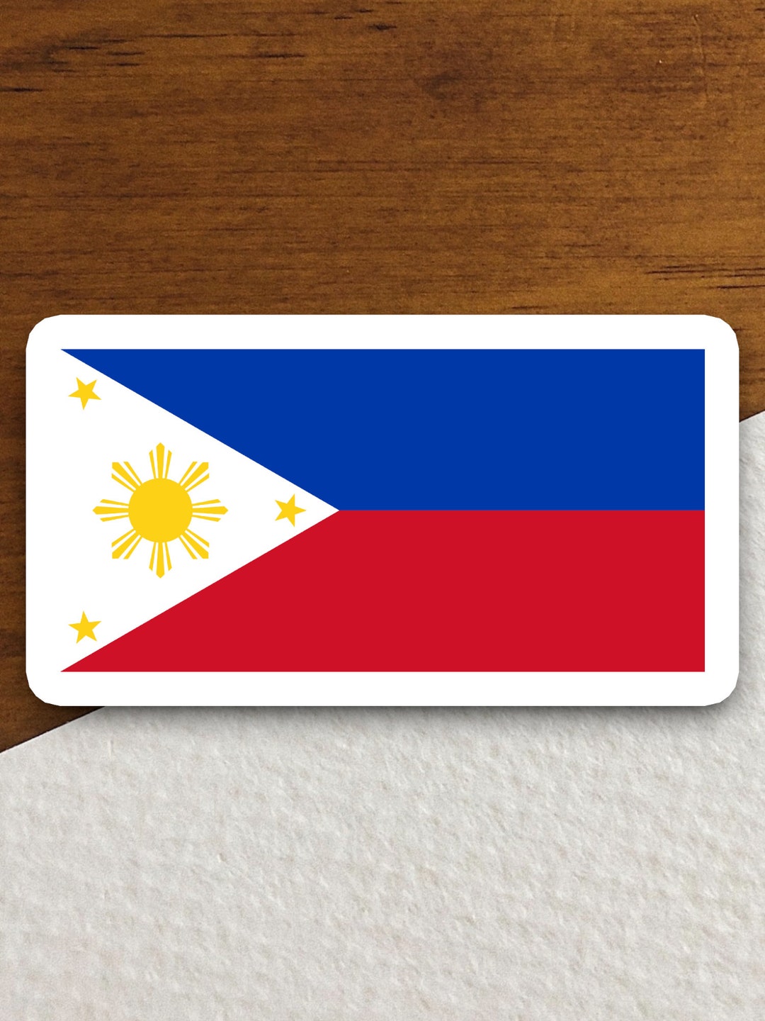Philippines Country Flag Sticker, International Country Sticker ...