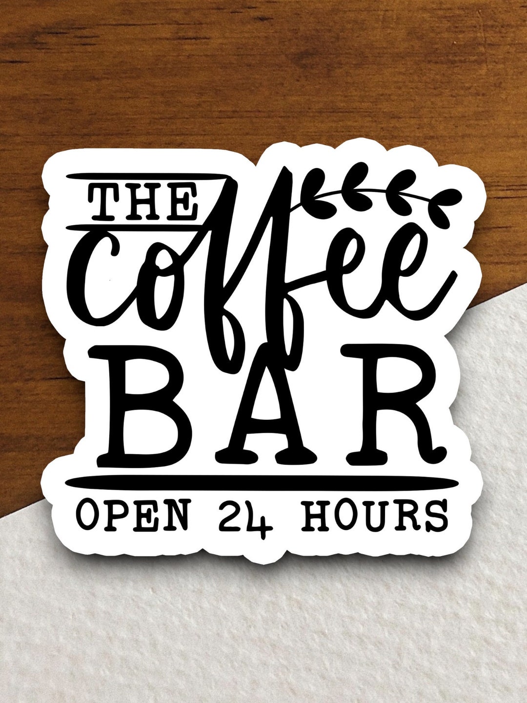 The Coffee Bar Sticker, Funny Stickers, Coffee Sticker, Caffeine ...