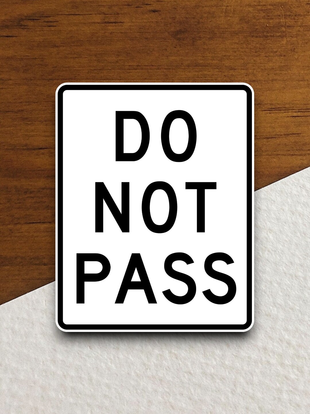 Do Not Pass Road Sign Stickers, Traffic Sticker, Road Sign Decoration ...