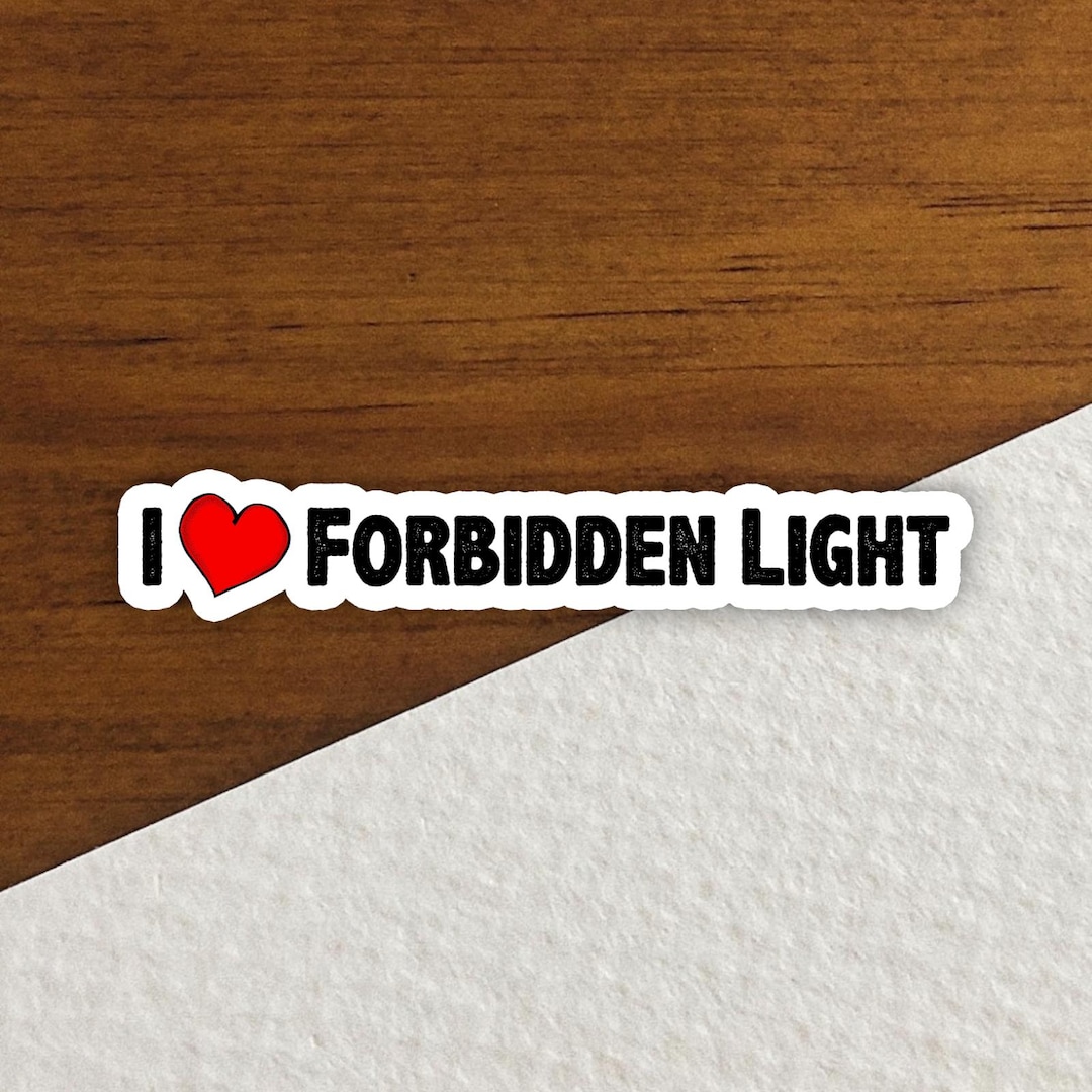 I Love Forbidden Light Sticker, Pokémon Sticker, Heart Sticker, Love ...
