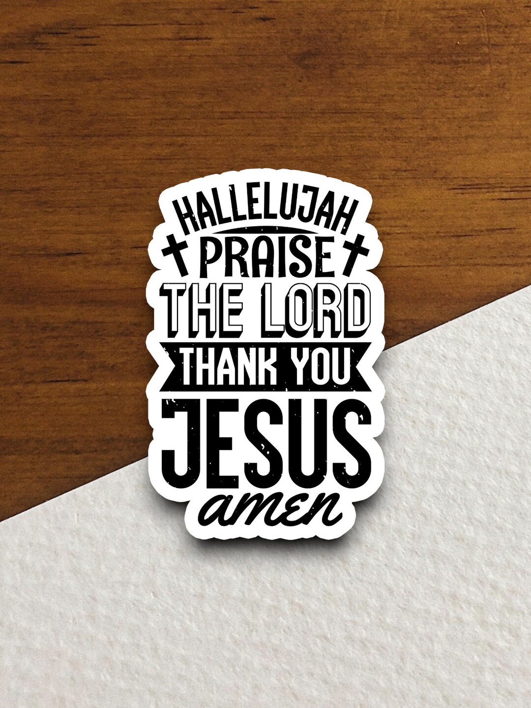 Hallelujah Praise the Lord Sticker, Religious Sticker, Faith Sticker ...