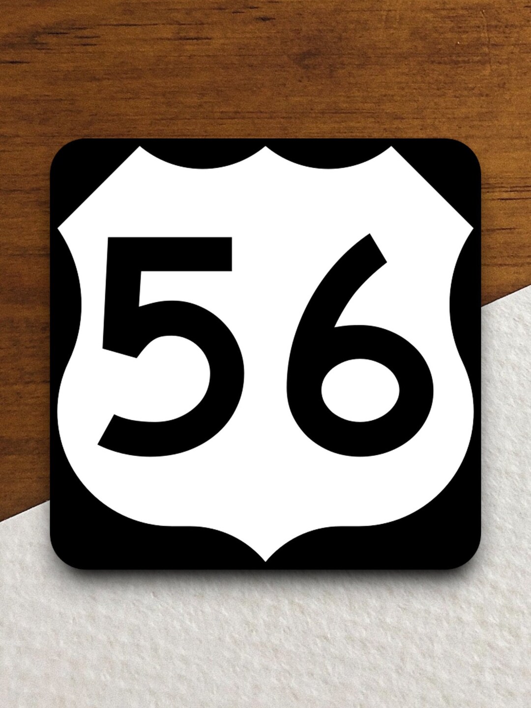 United States Route 56 Road Sign Sticker, Road Trip Sticker, Highway ...