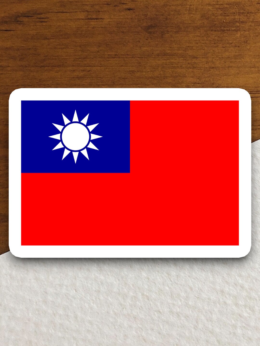 Taiwan Country Flag Sticker, International Country Sticker ...