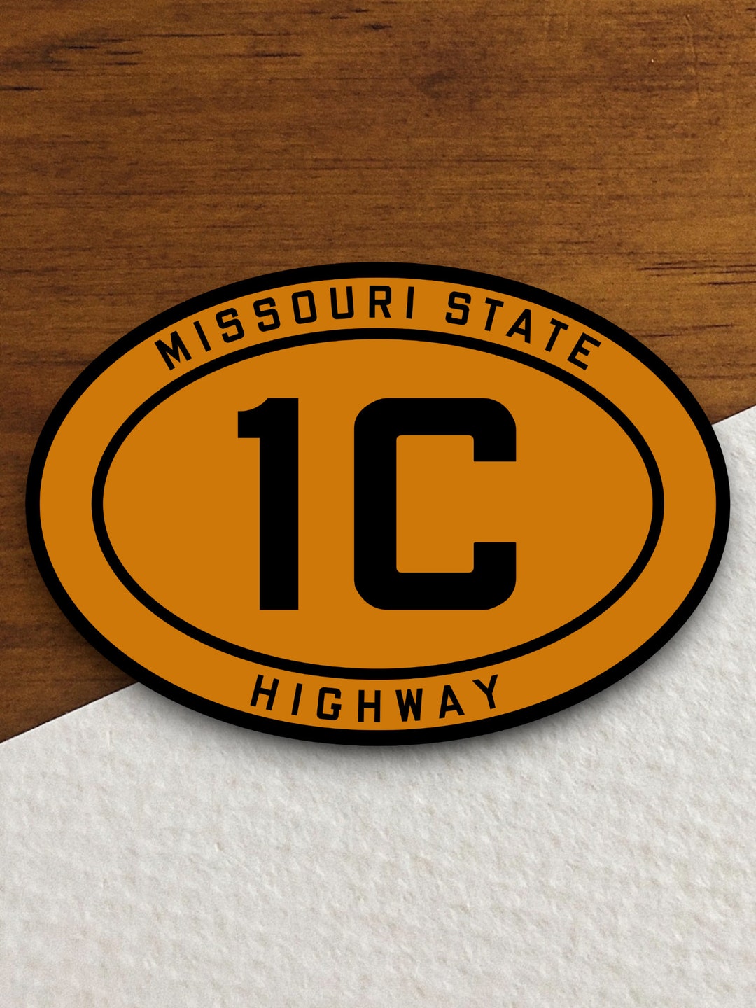 Missouri State Highway 1C Road Sign Sticker, Road Trip Sticker, Highway ...