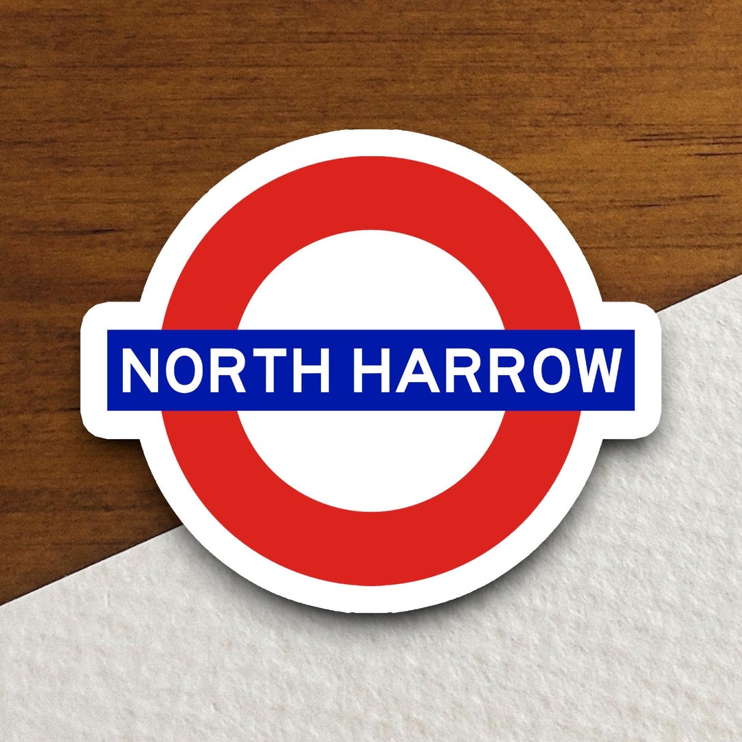 North Harrow Station Sticker, the Underground Tube in London England ...