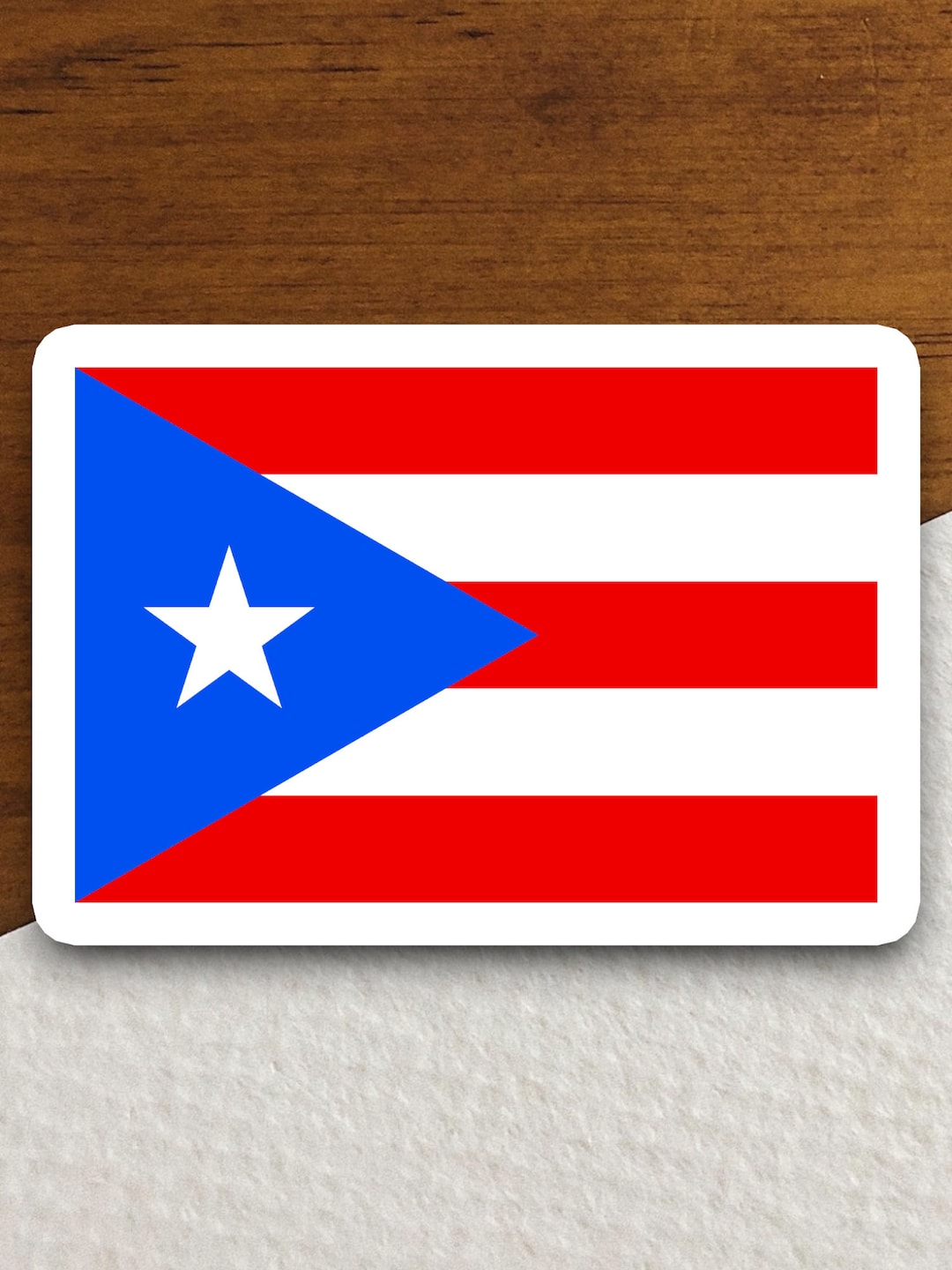 Puerto Rico Country Flag Sticker, International Country Sticker ...