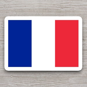 France Flag Sticker, International Country Sticker, International ...