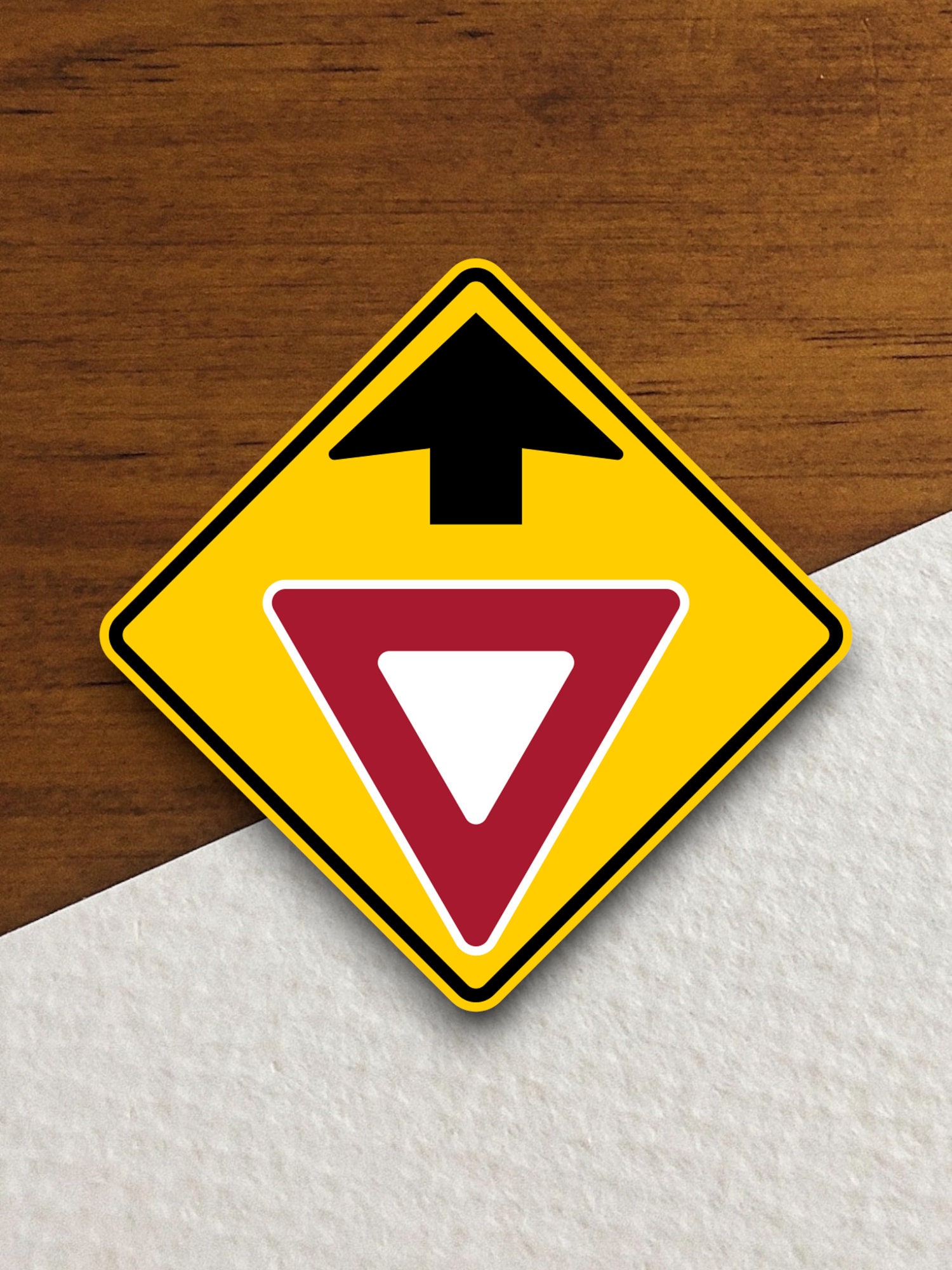 Yield Sign Ahead Sign