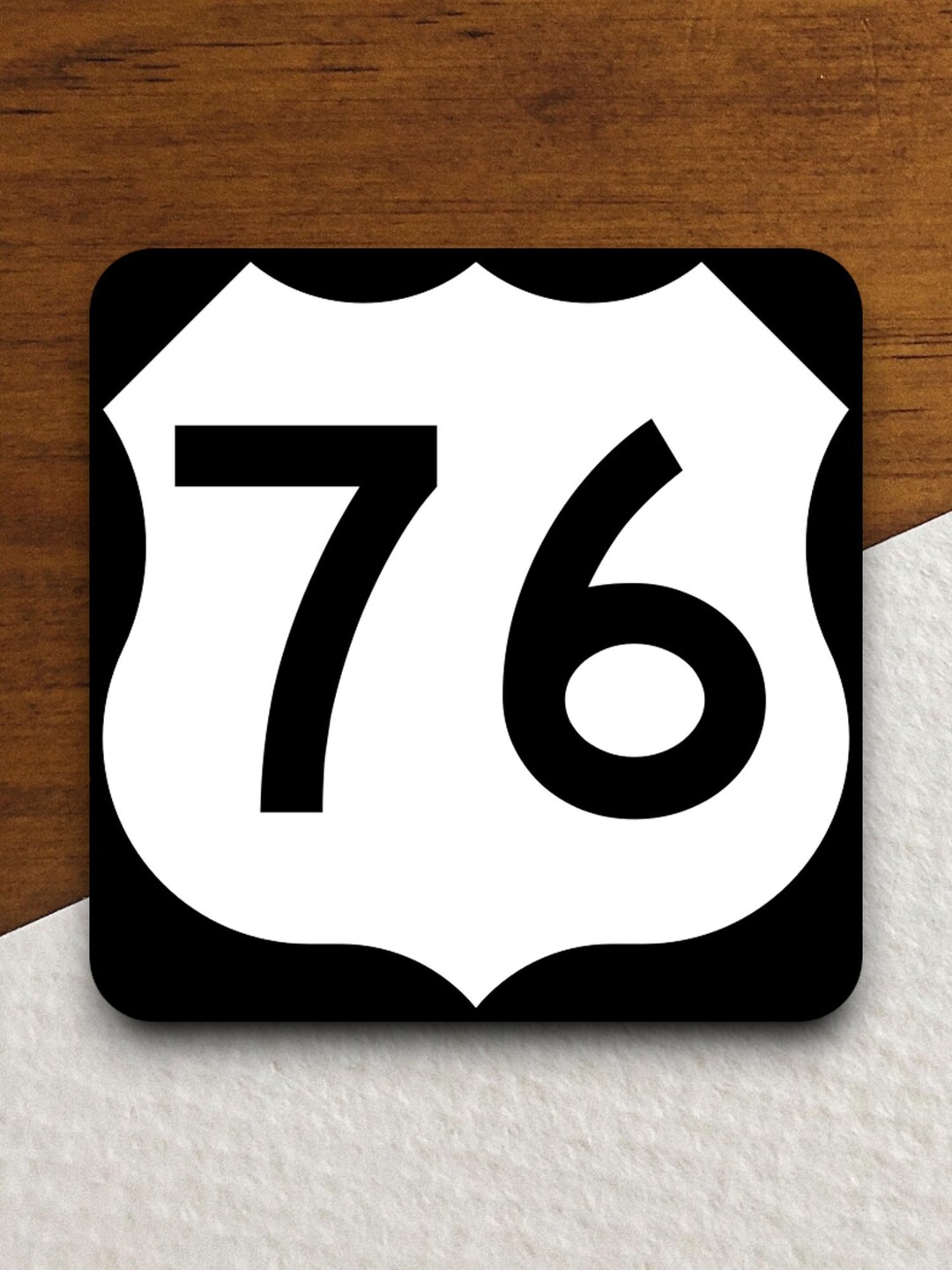 United States Route 76 Road Sign Sticker, Road Trip Sticker, Highway ...