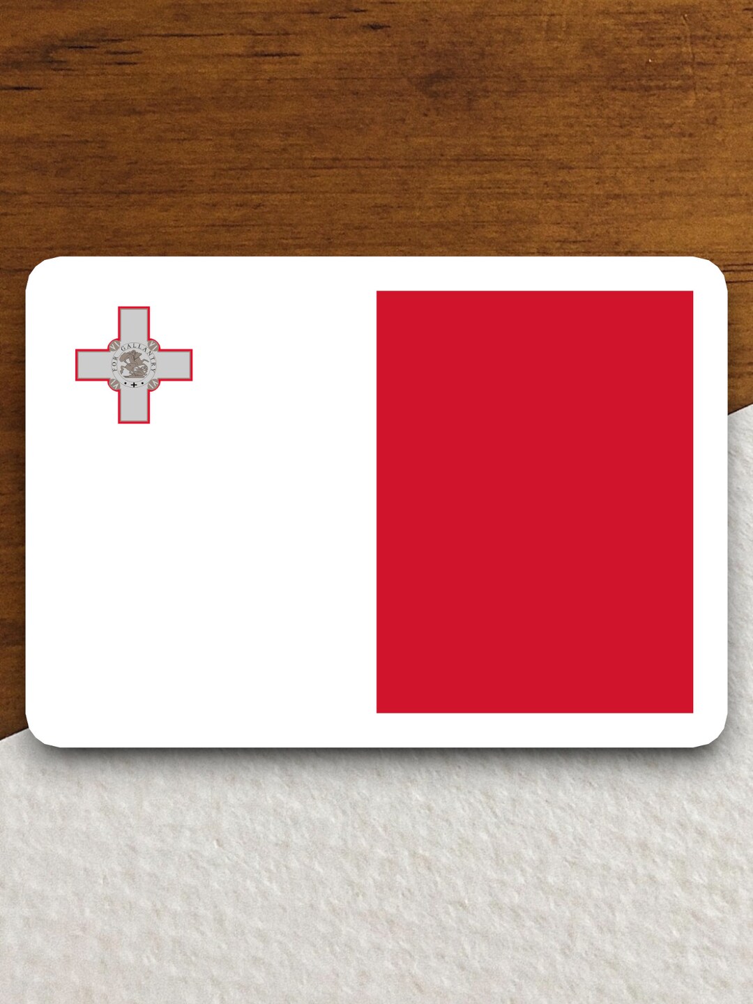 Malta Country Flag Sticker, International Country Sticker ...