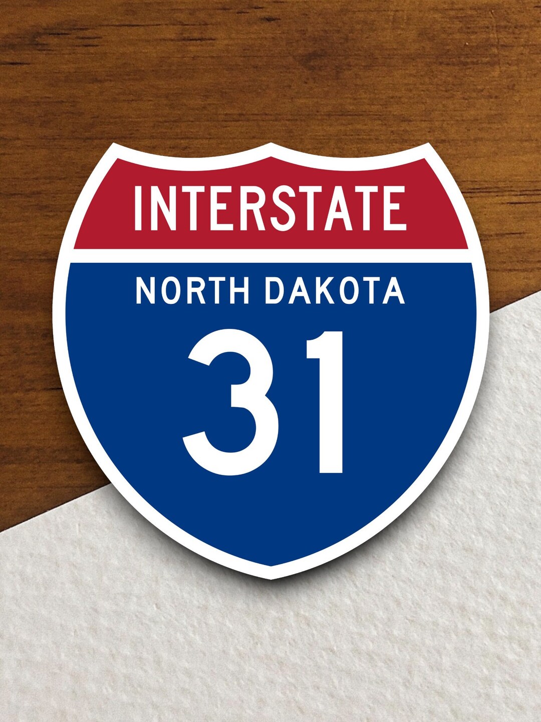 Interstate Route 31 North Dakota Sticker, Interstate Highway Sign ...