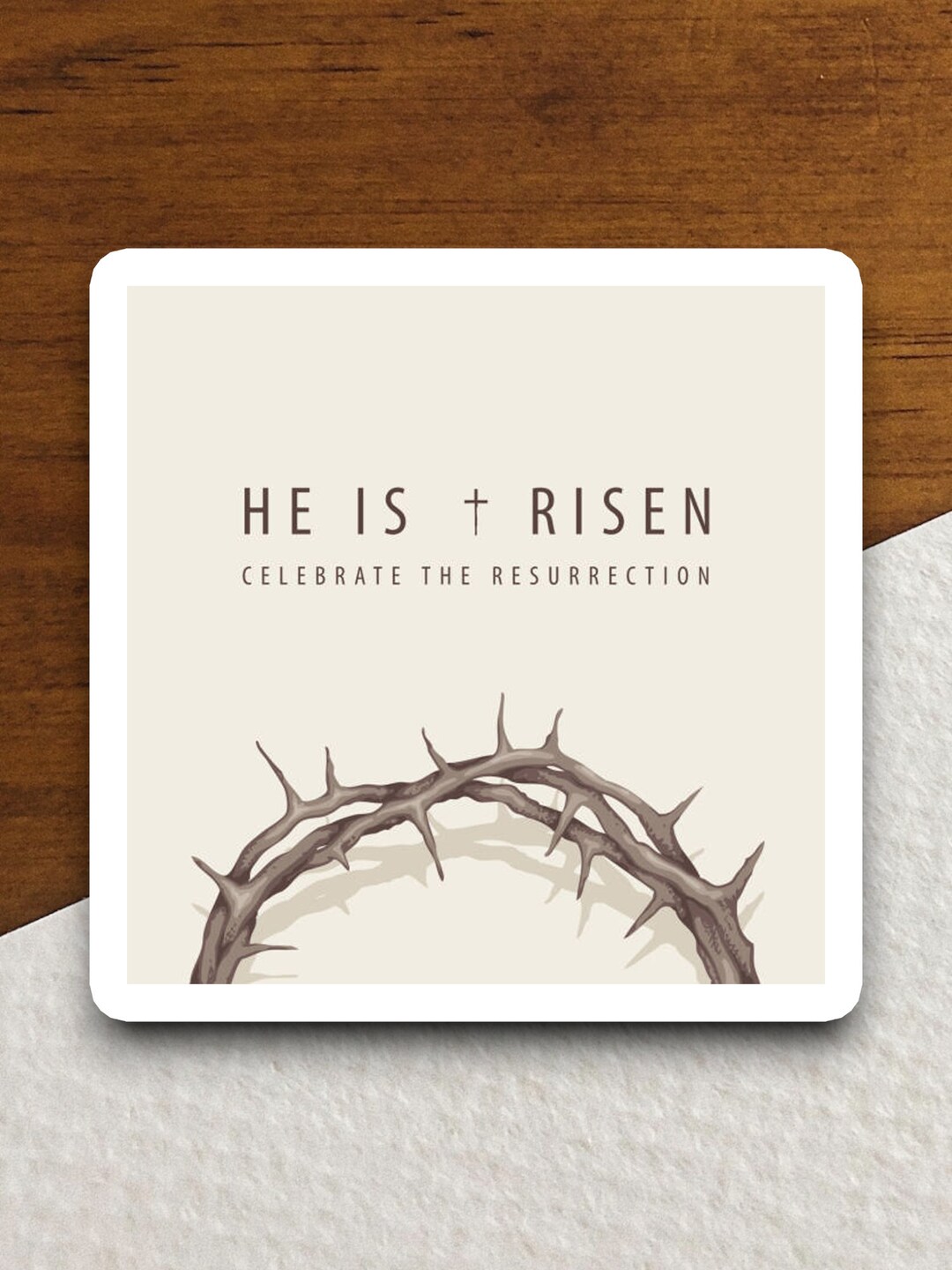 He is Risen Celebrate the Resurrection Sticker, Religious Sticker ...