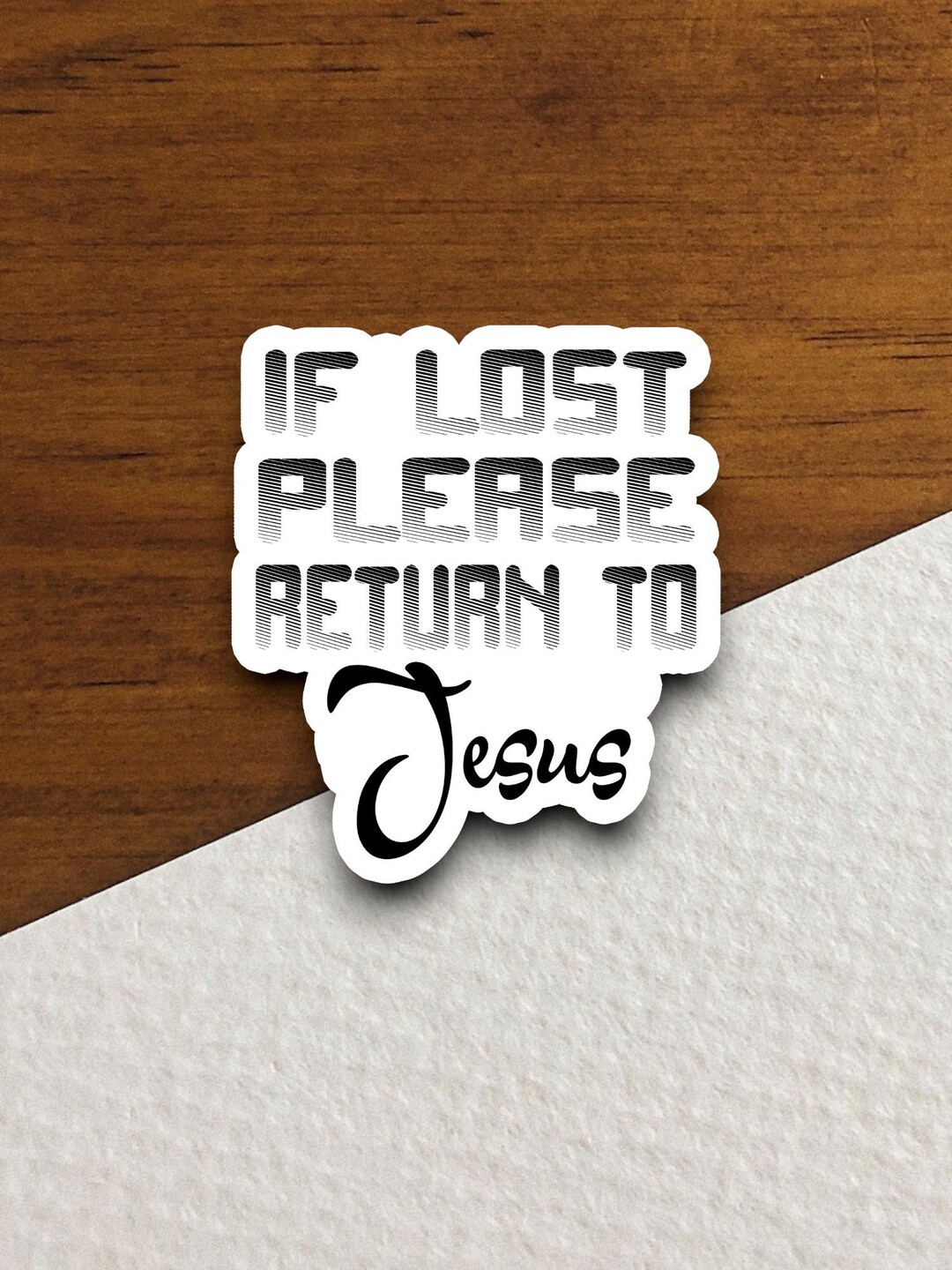 If Lost Please Return to Jesus Sticker, Religious Sticker, Faith ...