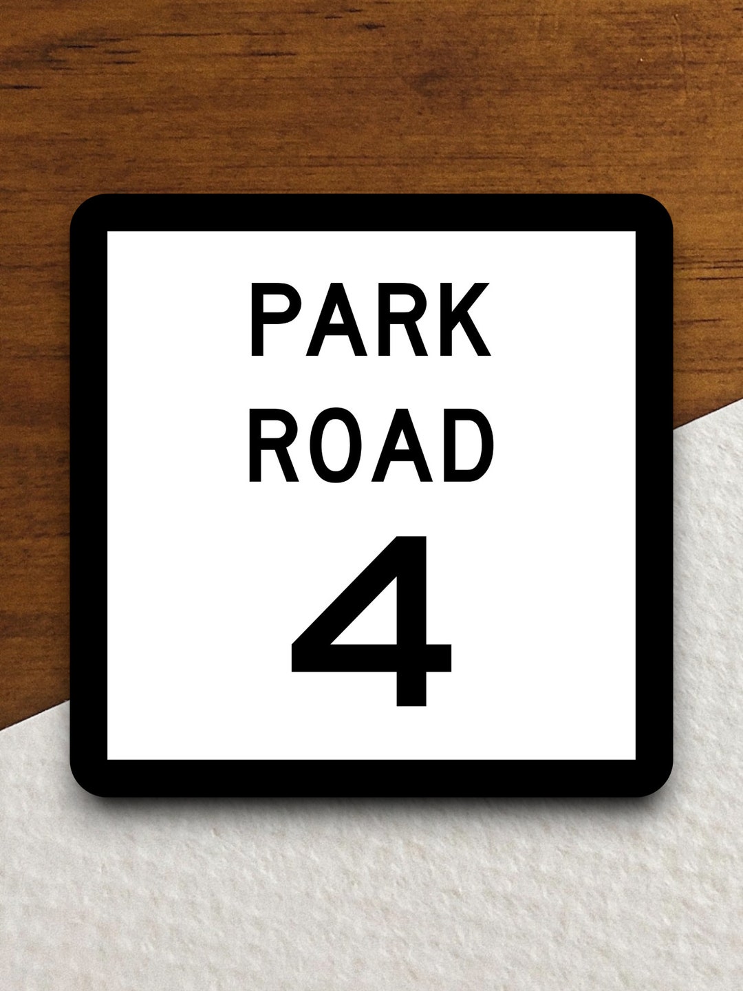 Texas Park Road 4 Road Sign Sticker, Road Trip Sticker, Highway Sign ...