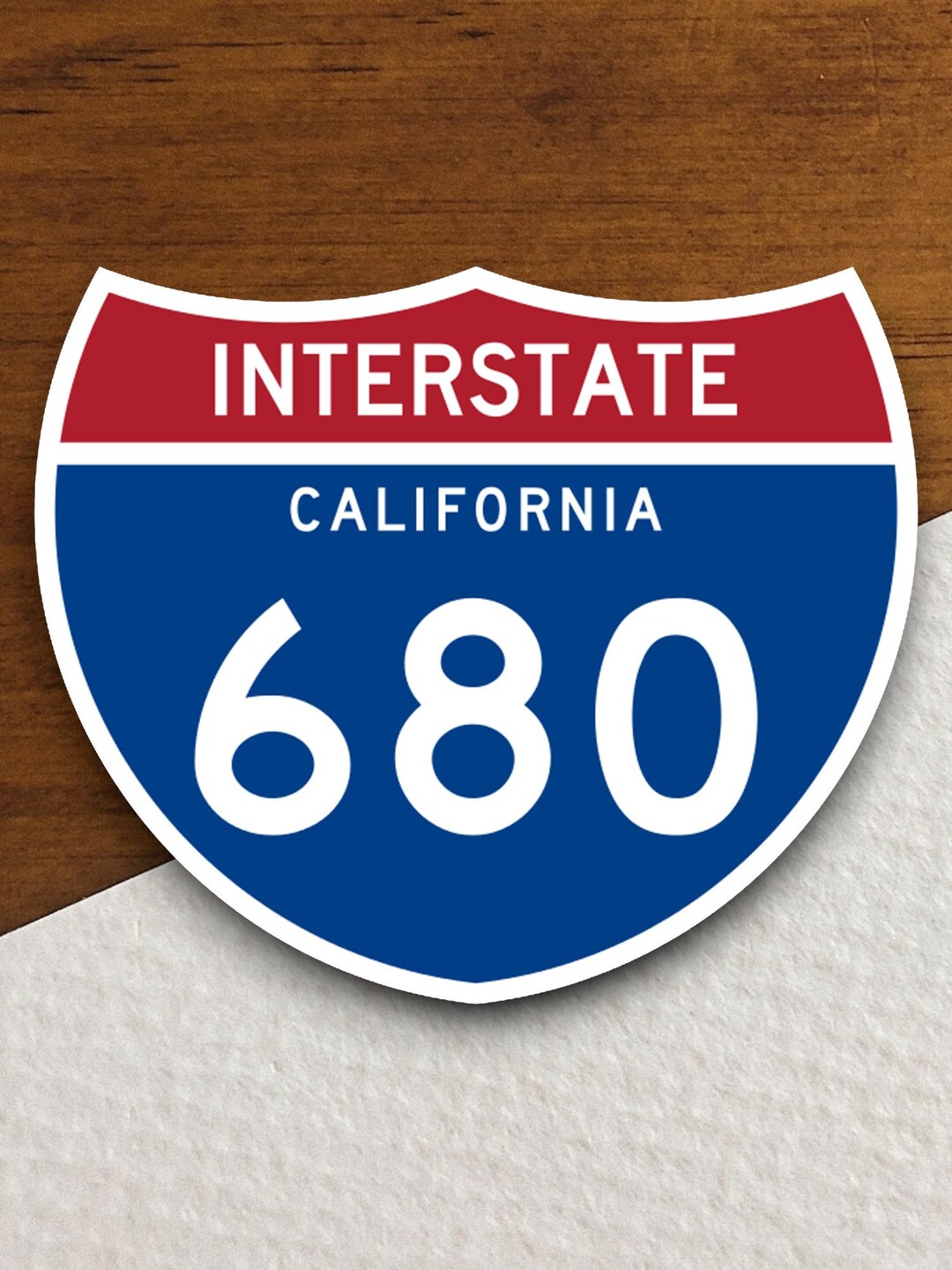 Interstate Route 680 California Sticker, California Sticker, Interstate ...