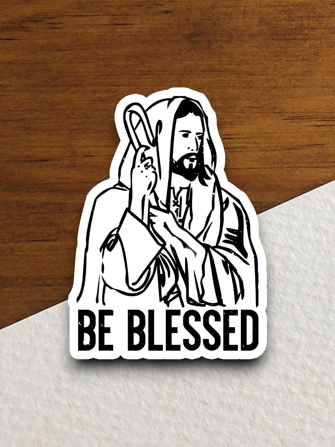 Be Blessed Sticker, Religious Sticker, Jesus Sticker, Faith Sticker ...