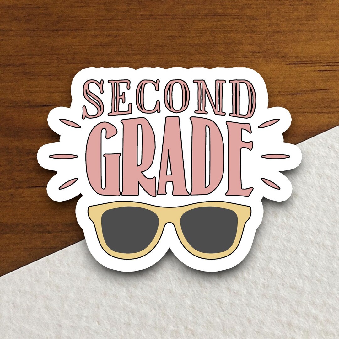 Second Grade Sticker, Teacher Sticker, Education Sticker, School ...