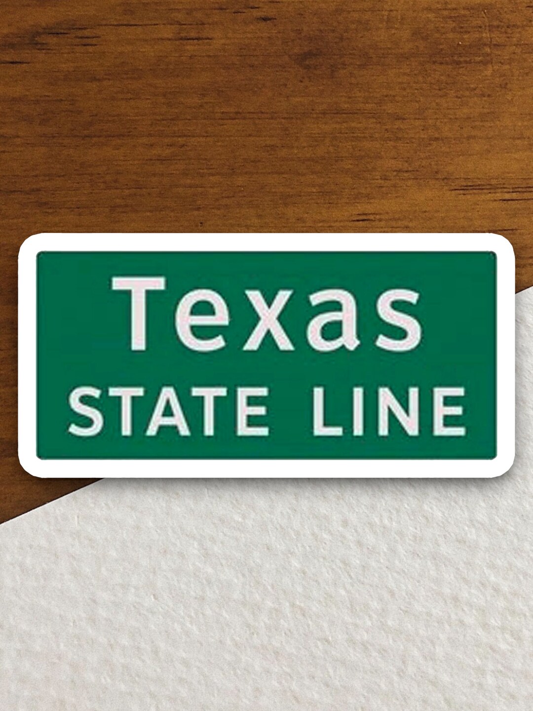 Texas State Line Road Sign Stickers, Traffic Sticker, Road Sign ...