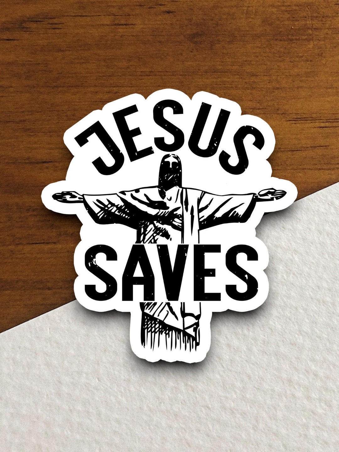 Jesus Saves Sticker, Religious Sticker, Faith Sticker, Worship Sticker ...