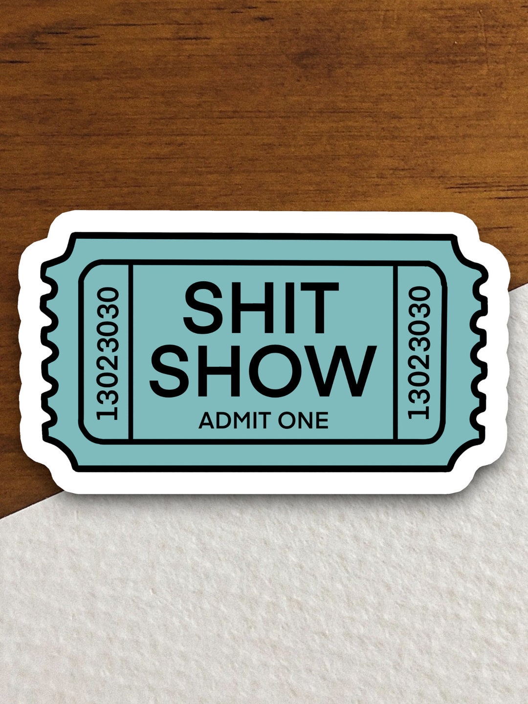 Admission Raffle Ticket Sticker, Funny Stickers, Laptop Stickers, Water ...