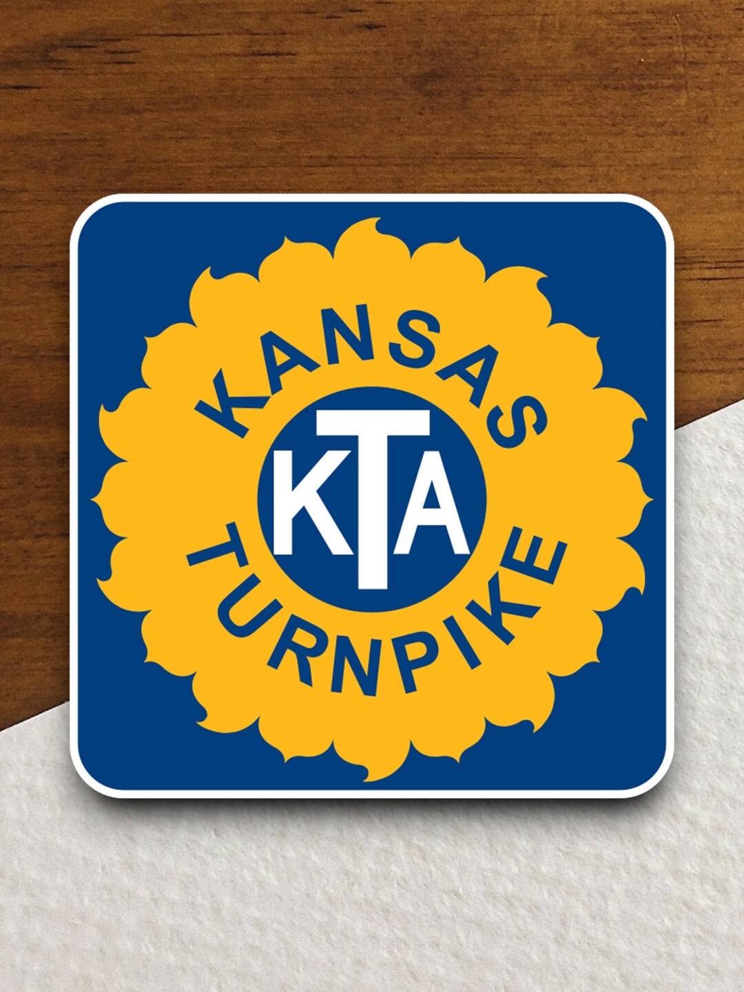 Kansas Turnpike Road Sign Stickers, Traffic Sticker, Road Sign ...