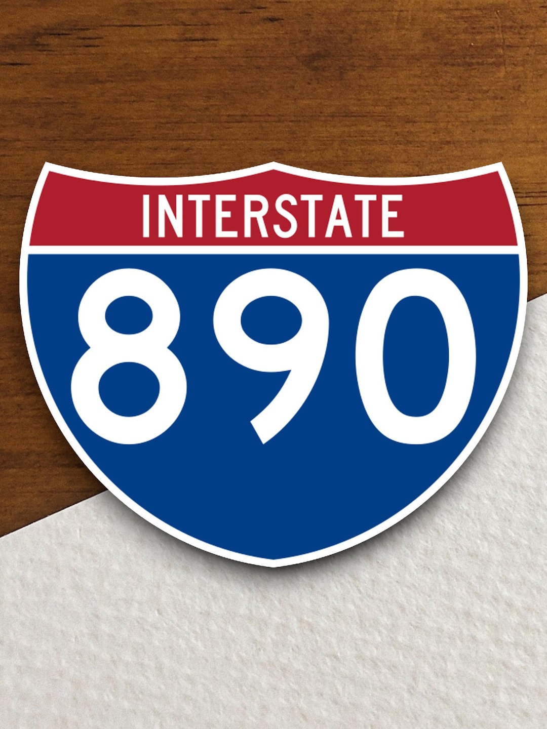 Interstate Route 890 Sticker, Interstate Highway Sign Expressway ...