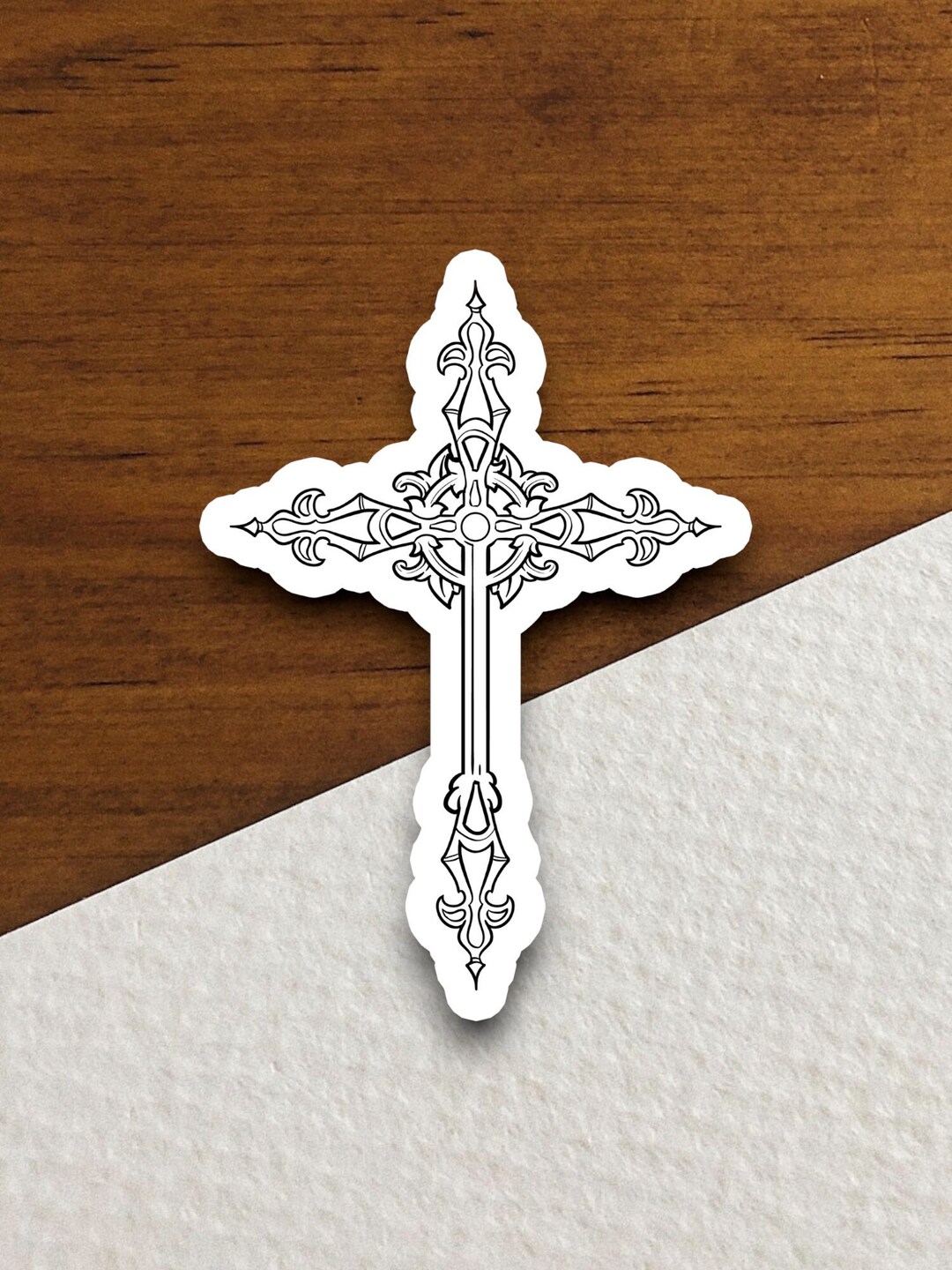 Church Cross Sticker, Church Sticker, Religious Sticker, Faith Sticker ...