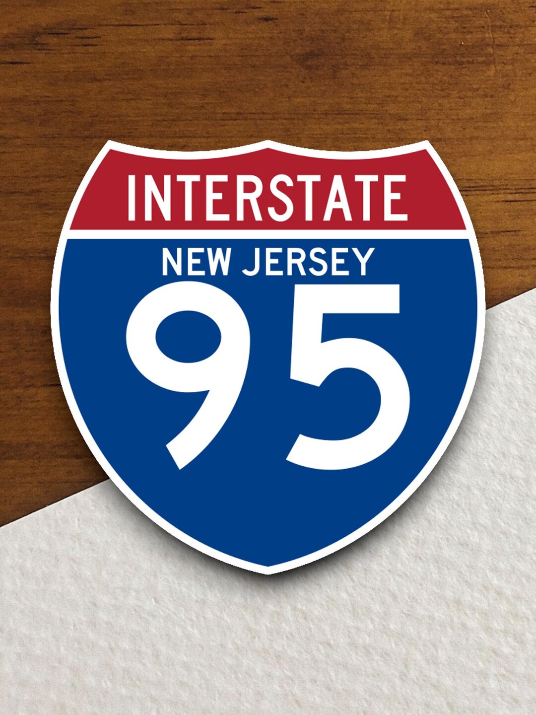 Interstate Route 95 New Jersey Sticker, Interstate Highway Sign ...