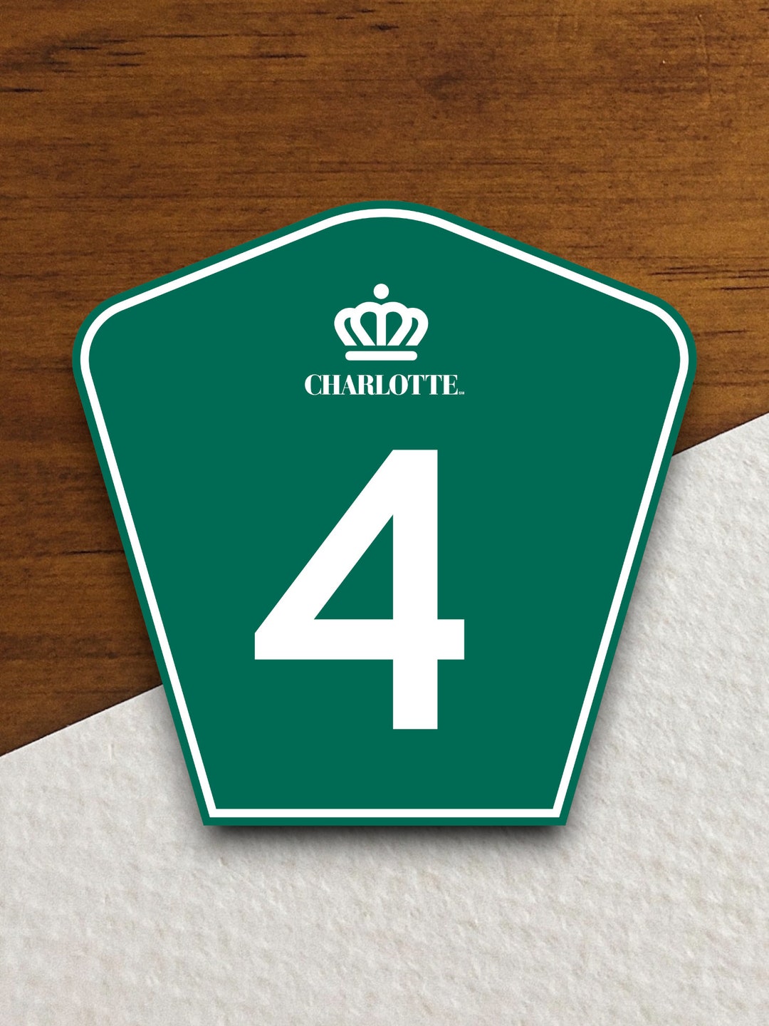 Charlotte Route 4 Road Sign Stickerroom Décor, Road Trip Sticker ...