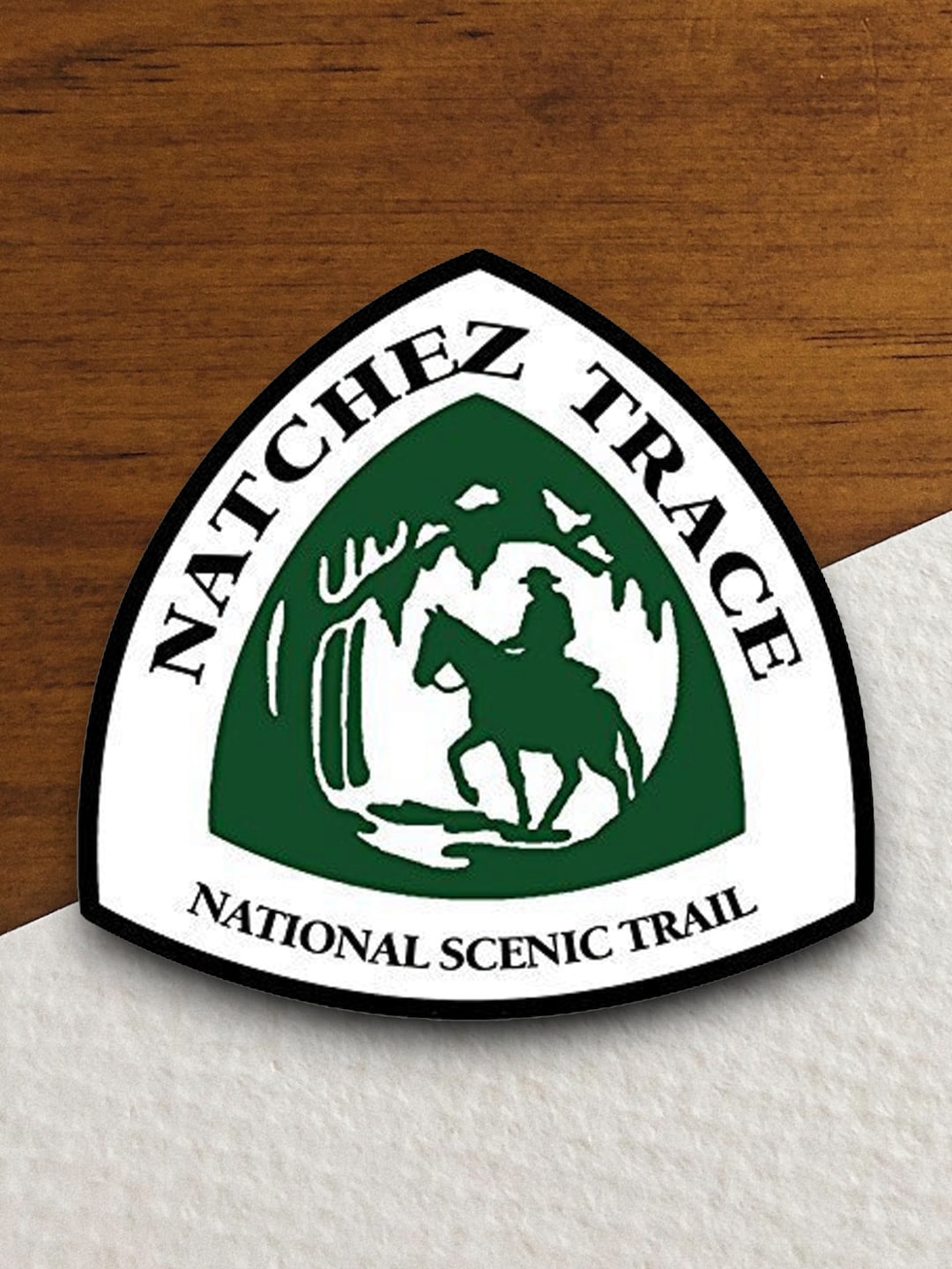 Natchez Trace National Scenic Trail Road Sign Stickers, Traffic Sticker ...