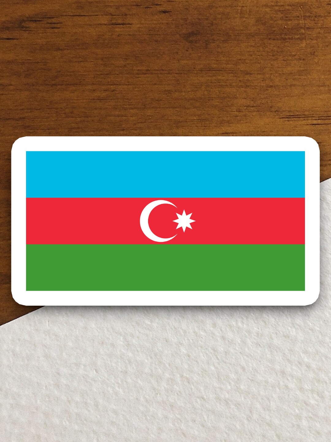 Azerbaijan Country Flag Sticker, International Country Sticker ...