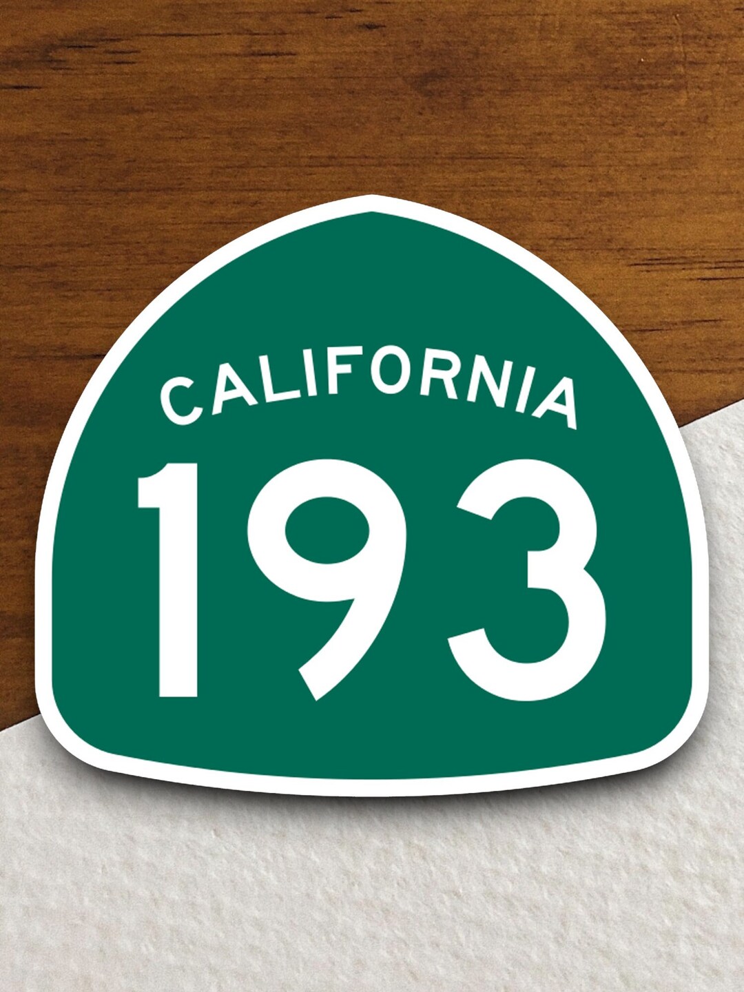 California State Route 193 Road Sign Sticker, Road Trip Sticker ...