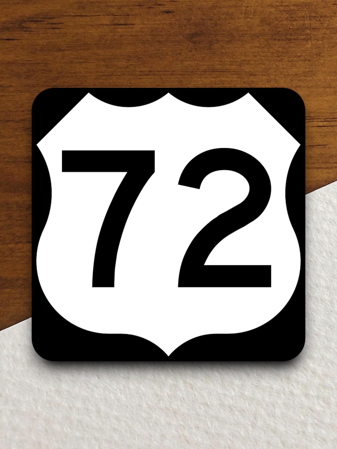 United States Route 72 Road Sign Sticker, Road Trip Sticker, Highway ...