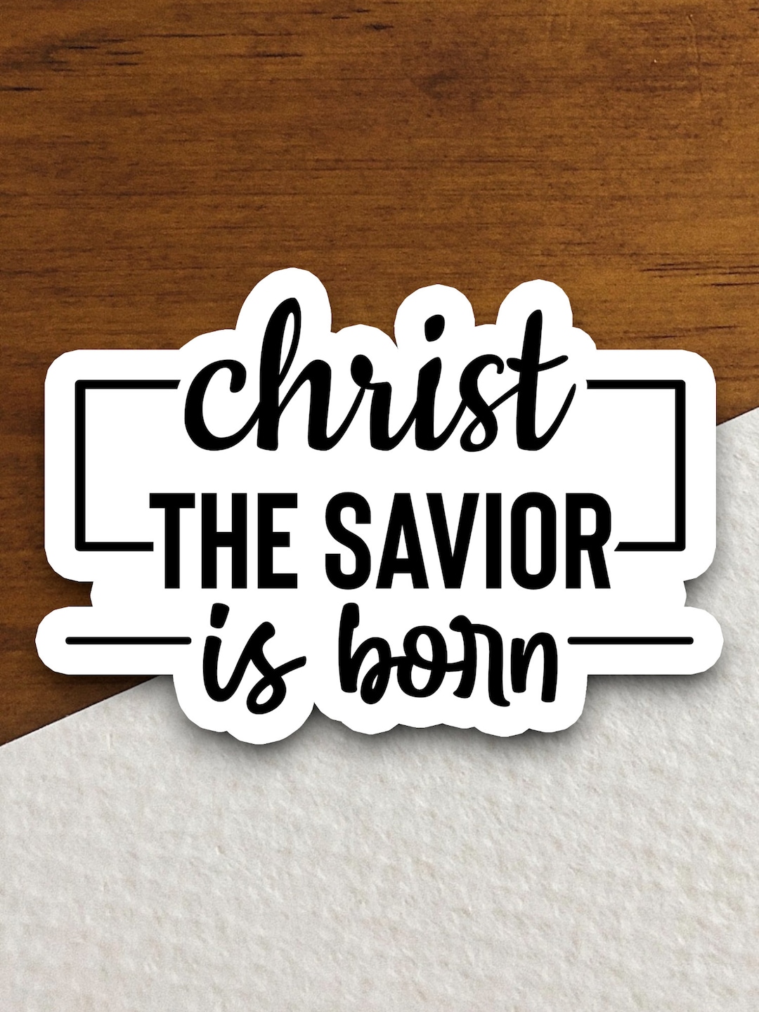 Christ the Savior is Born Sticker, Christ Sticker, Savior Sticker ...