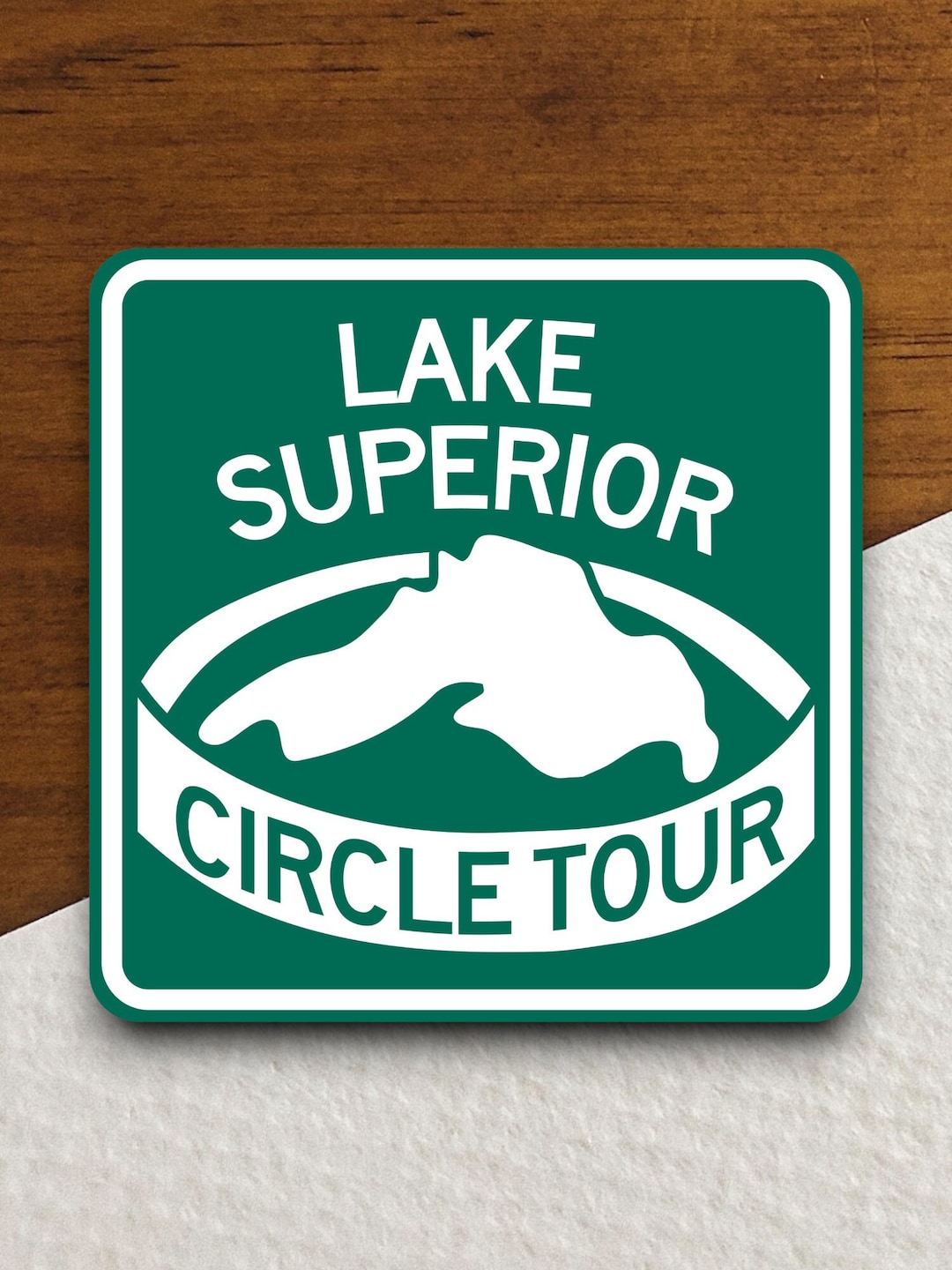 Lake Superior Circle Tour Road Sign Stickers Traffic Sticker, Road Sign ...
