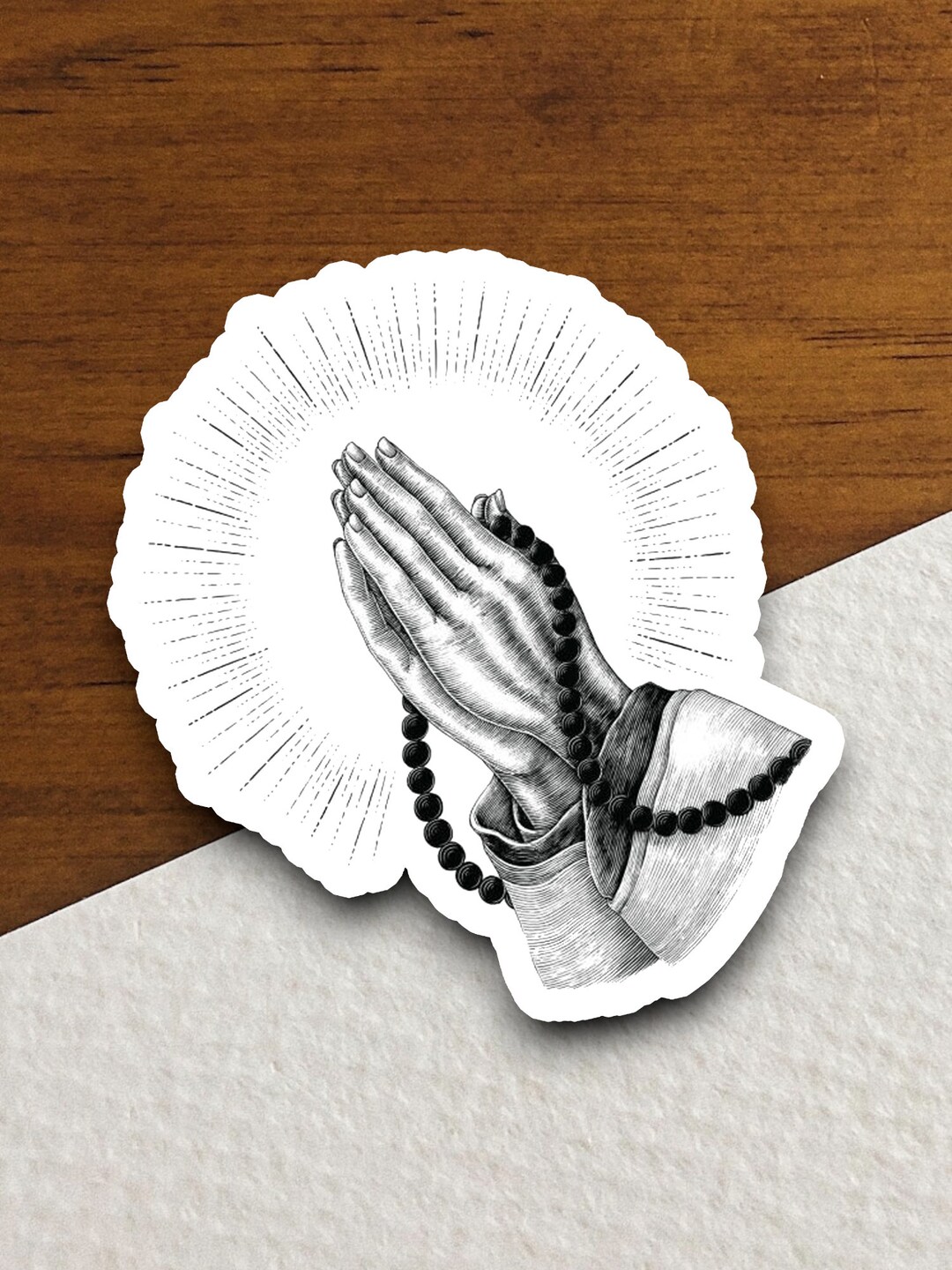 Praying Hands Sticker, Religious Sticker, Faith Sticker, Worship ...