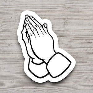 Praying Hands Sticker, Faith Sticker, Religious Sticker, Faith Sticker ...