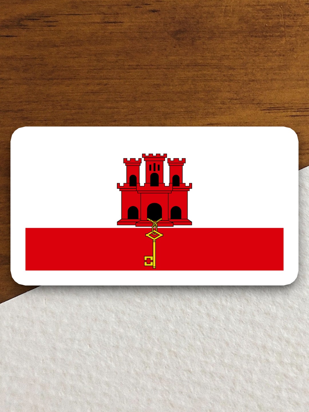 Gibraltar Country Flag Sticker, International Country Sticker ...