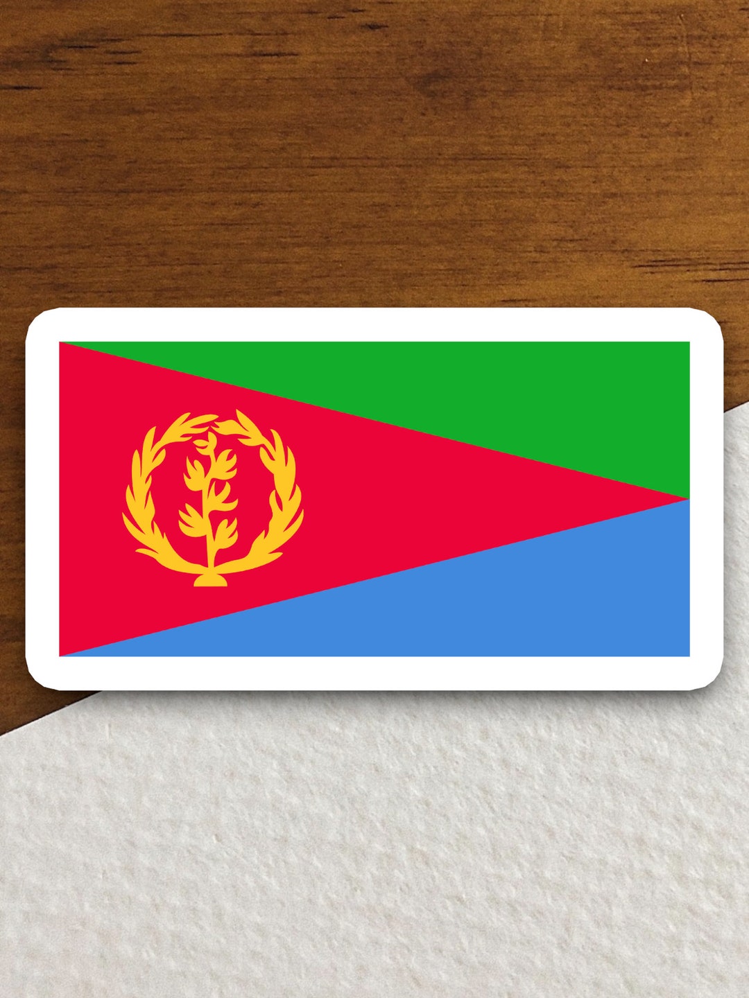 Eritrea Country Flag Sticker, International Country Sticker ...